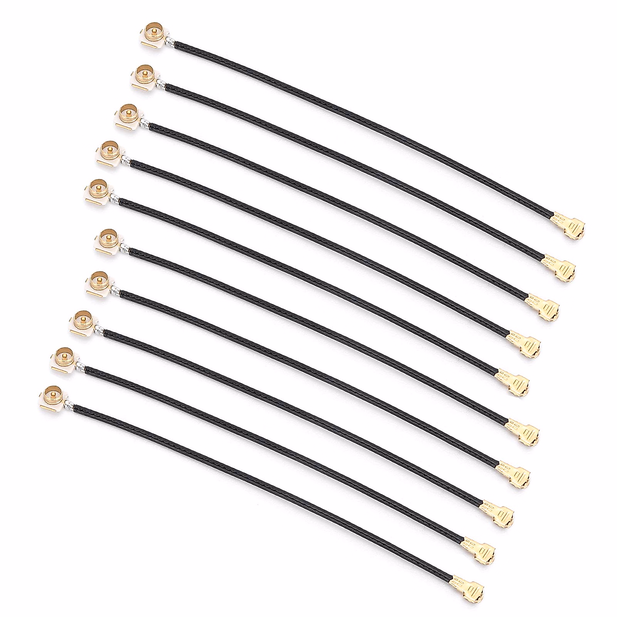 753 10Pcs IPEX4 MH4 Gen4 UFL Female to IPEX1 Cable, IPEX-4 IPEX MHF4 Gen4 UFL Female to IPEX-1 Connector for AX200/9260 8265