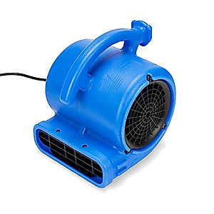 B-Air VP-20 1/5 HP Air Mover for Water Damage Restoration Carpet Dryer Floor Blower Fan Home and Plumbing Use, Blue…