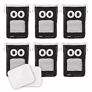 Love Noobs Baby Cotton Pads for Diaper Change, 360 Count, Ultra Soft 100% Organic Extra Large Cotton Pads for Baby Sensitive Skin, Lint-Free Premium Jumbo Size Cotton Pads, 100% Cotton Squares