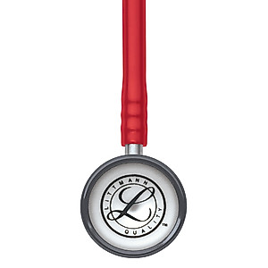 3M Littmann Classic II Pediatric Stethoscope, 2113R, Stainless Steel Chestpiece, 28" Red Tube