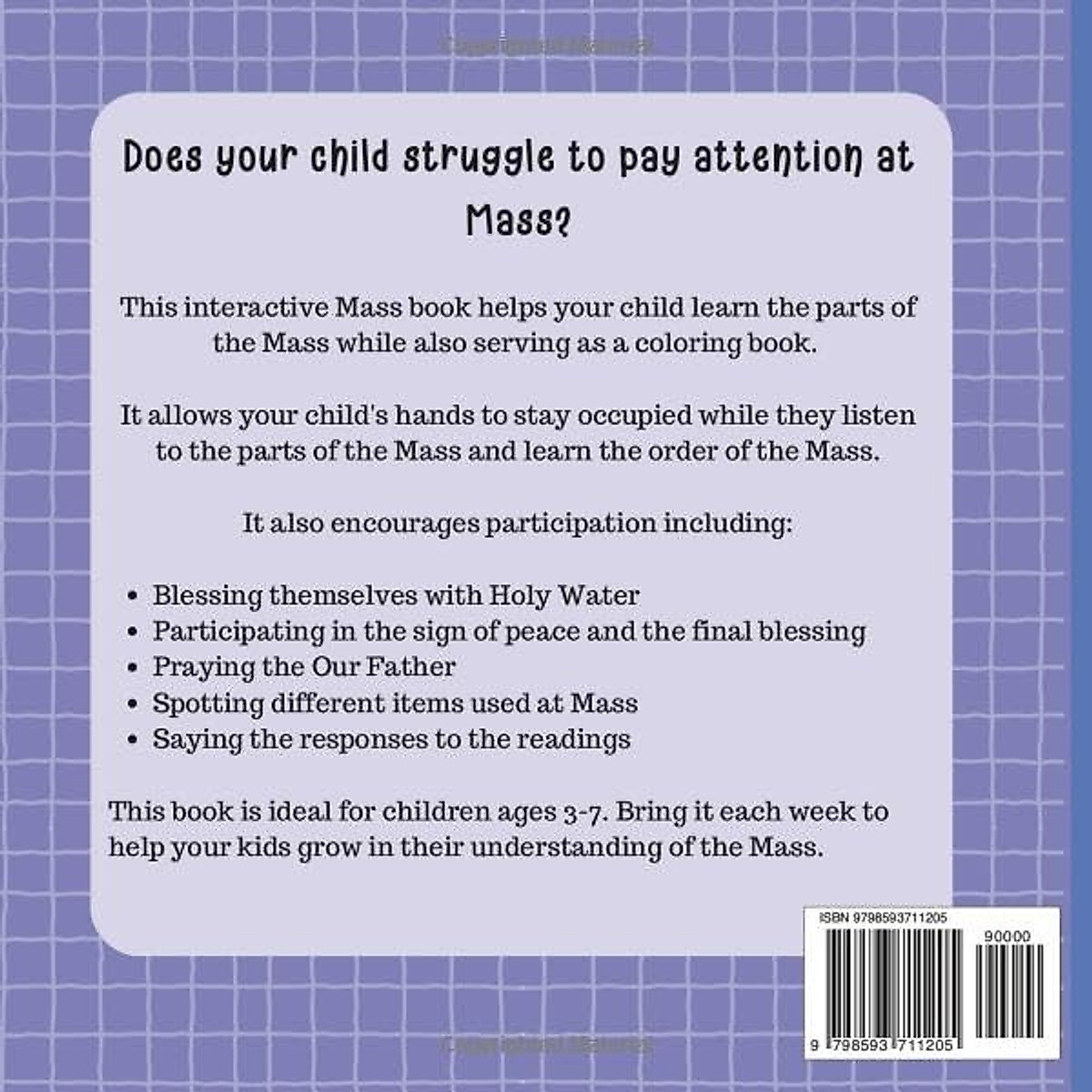 My First Catholic Mass Book: Interactive Mass Book for Kids Ages 3 - 7 (Catholic Kids Collection)