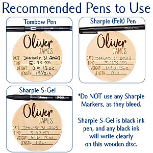 Double Sided Newborn Announcement Sign for Hospital - Baby Birth Announcement Sign Girl for Hospital - Baby Name Announcement Sign boy