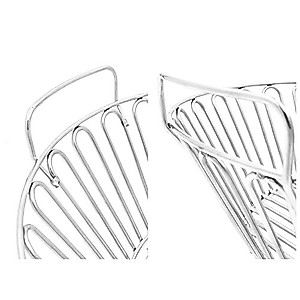 ZBXFCSH Ash Charcoal Basket with Divider Big Green Egg Accessories,Stainless Steel Grill Ash Baskets for The Large Big Green Egg,Kamado Joe Classic,Pit Boss,Louisiana & Other Grills