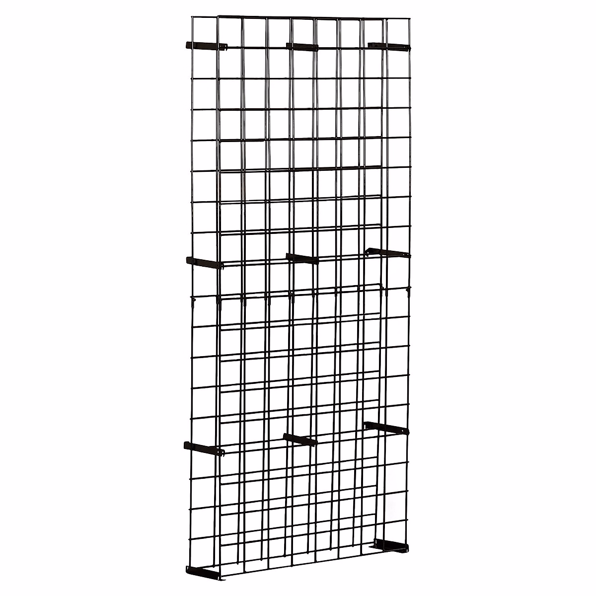 Wine Enthusiast 144 Bottle Tie Grid, Black