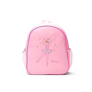 GLOBAL FBA INC Girls Dance Backpack Toddler 3-8 Years Pink