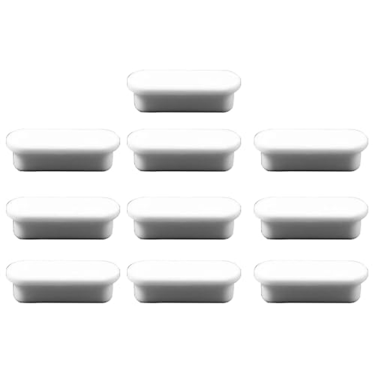 WBANGIAO 10Pcs Rubber Sink Overflows Rings Kitchen Sink Washbasin Drain Seal Stopper Bathtub Drain Caps Bathroom Accessories.Rectangle