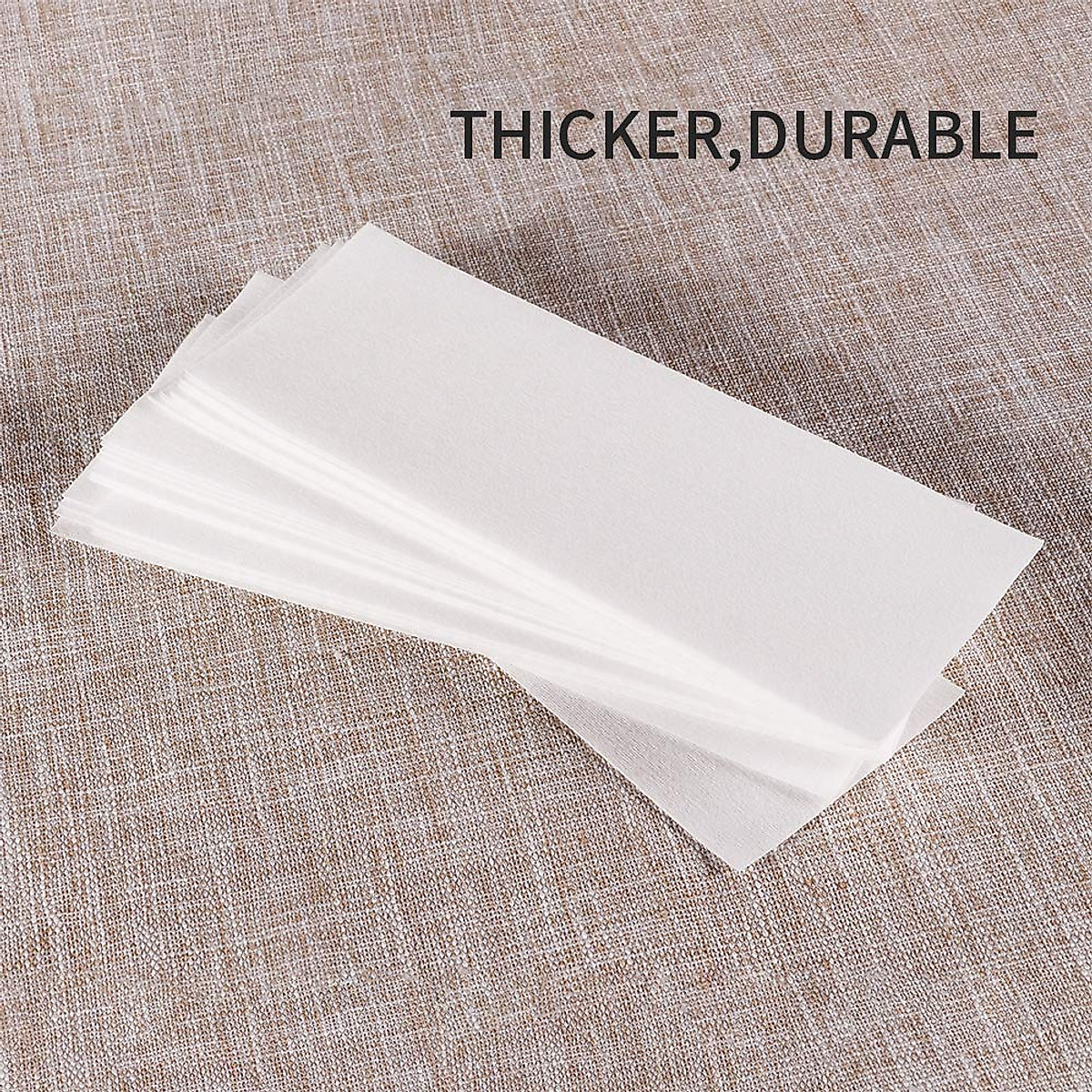 BlueZOO Wax Strips 100Pack Professional Salon Non-Woven Waxing Strip Skin-friendly Depilatory Paper for Facial and Body Hair Removal Women Men Home & Travel Porable, 7.9 x 2.8 Inches