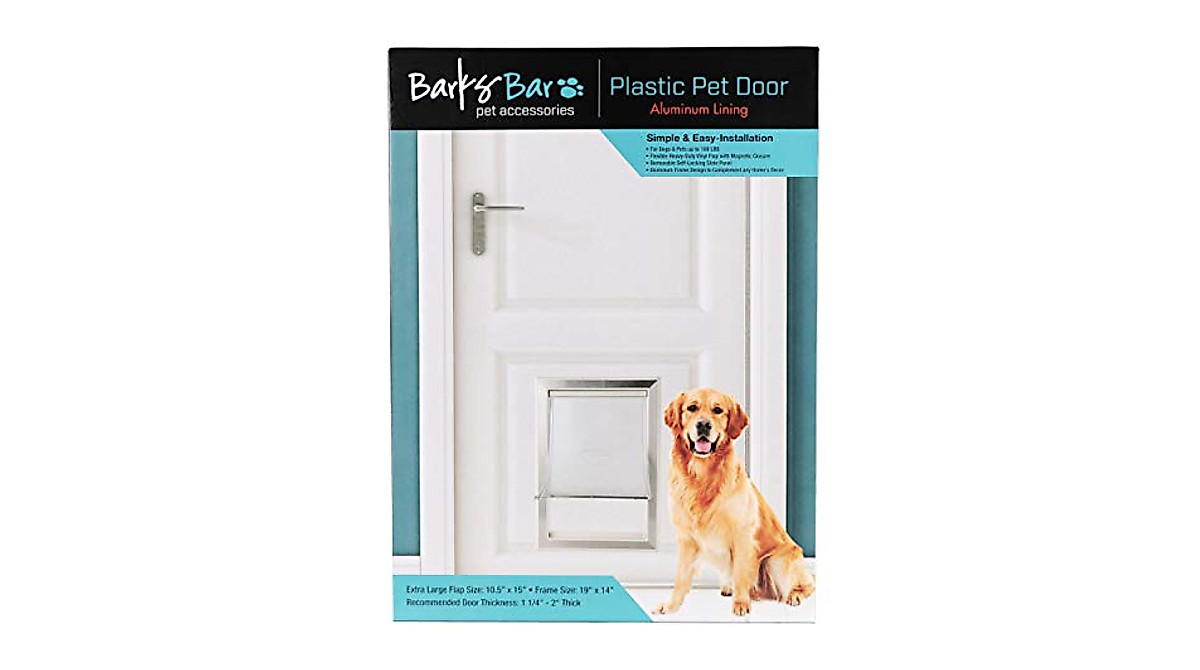BarksBar Large Dog Door - Secure, Weather-Resistant Pet Access