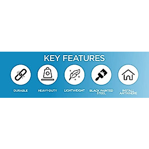 Hat Rack - 4 Pcs - Wall Mounted Display Rack- Multifunctionnal Helmet Rack- Black Painted Steel Hanging Hat Rack - Wall Rack for Hat, Helmet & Coat - Cap Holder Organizer for Bedroom, Entryway...