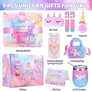 LiYiQ Unicorn Gifts Toys Birthday Gifts Birthday Gift Ideas, Pink Toys, Kawaii Unicorn Toys, for Daughter, Niece, Granddaughter
