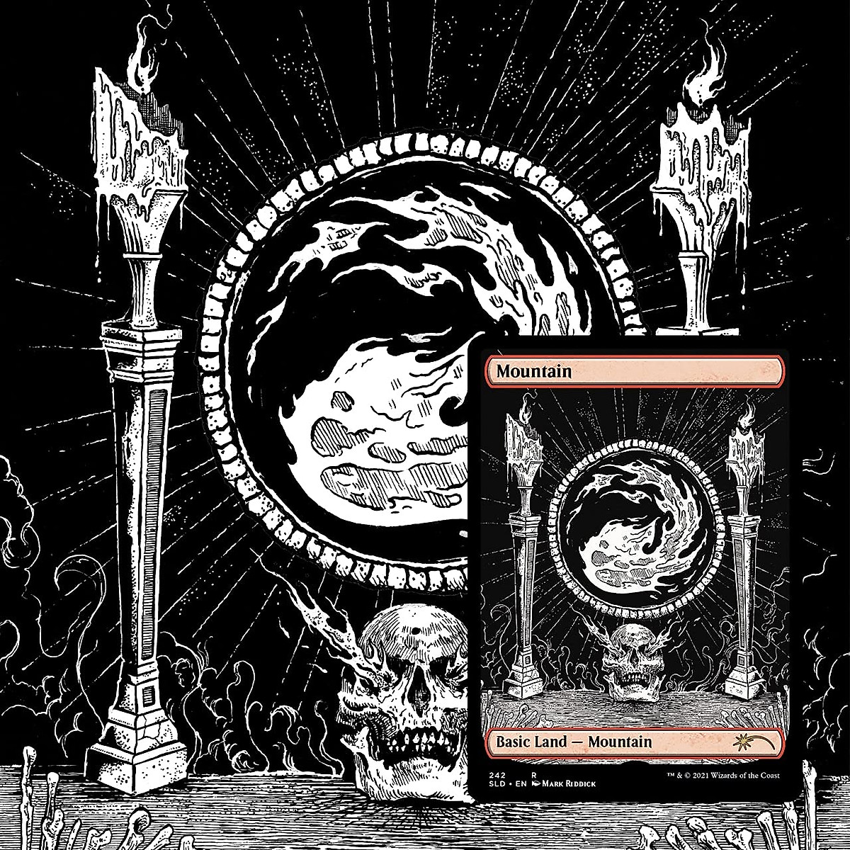 Magic TCG The Gathering Secret Lair: MTG Smitten Superdrop 2021 Unfathomable Crushing Brutality of Basic Lands