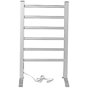 Heat Rails PA002T Towel Warmer Drying Rack with Timer, Brushed Chrome Color