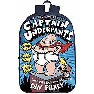 Teen Captain Underpants Casual Rucksack-Student Water Resistant Bookbag Durable Travel Bag for Outdoor
