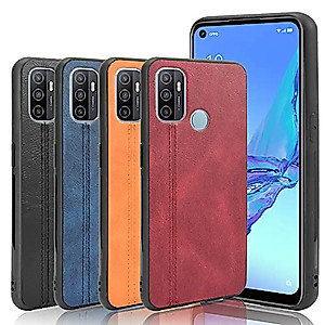 Phone Case for Oppo A53/OPPO A32, Case for Oppo A53/OPPO A32 Cow-Like PU Leather Style Protector Cover, Non-Slip Shockproof Cover for Oppo A53/OPPO A32 Case