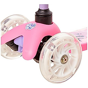 My Little Pony Self Balancing Kick Scooter with Light Up Wheels, Extra Wide Deck, 3 Wheel Platform, Foot Activated Brake, 75 lbs Limit, Kids & Toddlers Girls or Boys, for Ages 3 and Up