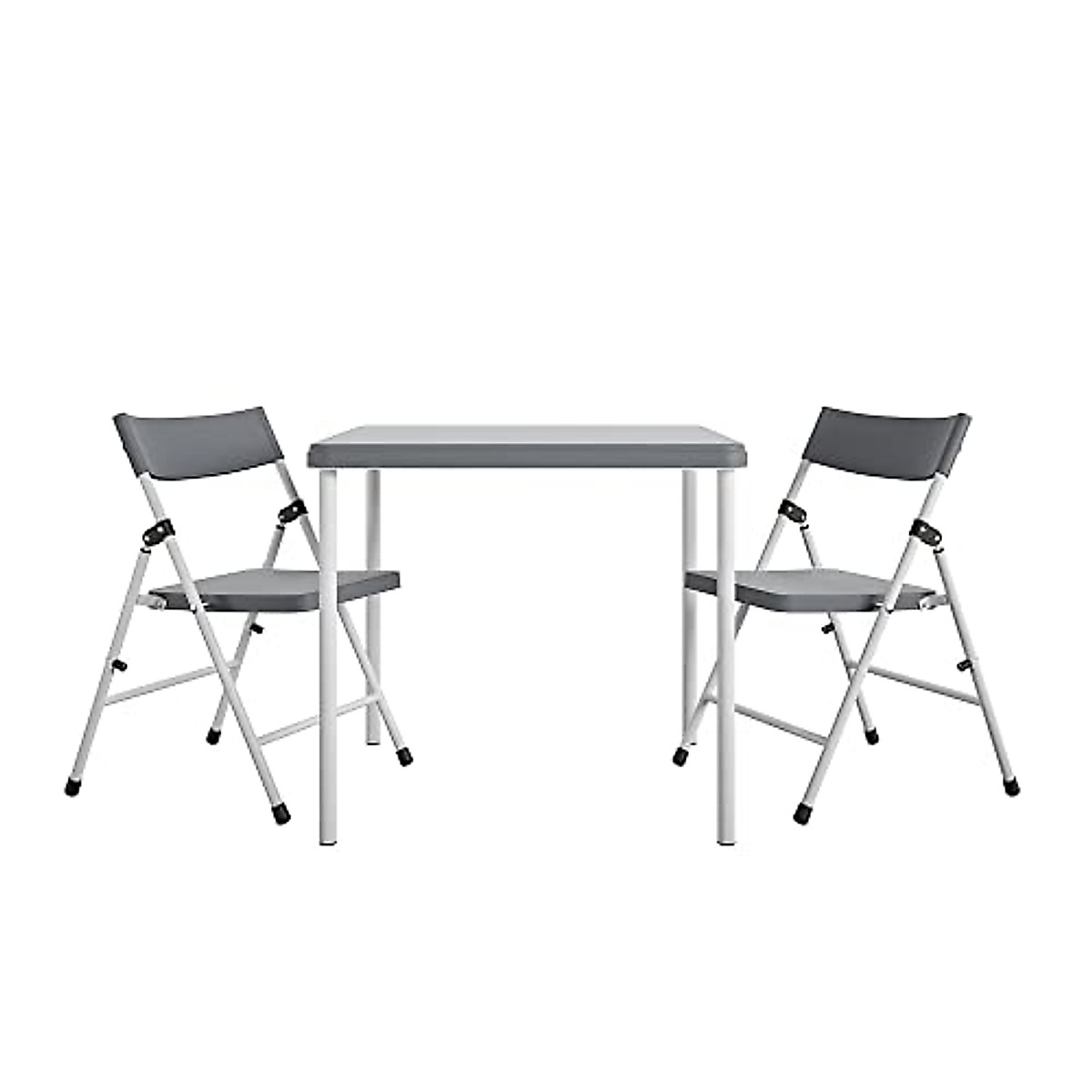 COSCO Kid's 3-Piece Activity Set with Folding Chairs, Cool Gray