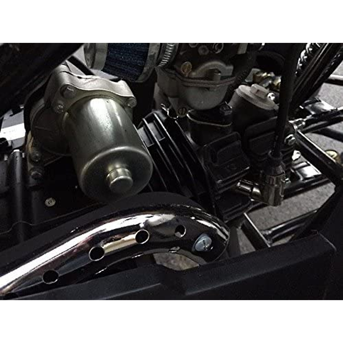 125cc ATV for Sale ATV Quad Youth 4 wheeler ATVs Adults ATV Four Wheelers Big Tires LED Lights with Reverse and Matching Rims - Burgundy