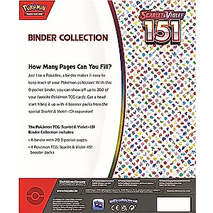 Pokemon TCG Scarlet & Violet 3.5 Pokemon 151 Binder Collection