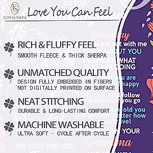 LOVINSUNSHINE Granddaughter Gifts from Grandma,Granddaughter Gifts,Grandaughter Gifts from Grandma,Granddaughter Blanket,Gifts for Granddaughter,Presents for Christmas, Valentine's Day (50x60)