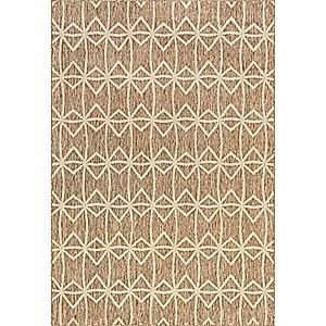 nuLOOM Saunders Geometric Indoor/Outdoor Area Rug, 8' x 10', Beige