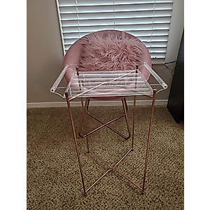 Clear Serving Tray-16" x12" Large Acrylic Tray for Coffee Breakfast Tea Food Butler-Decorative Display Tray,Countertop Decorative Tray,Vanity Tray with Handles by Cq acrylic