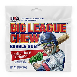 The Official Big League Chew Original Bubble Gum + Tray (12 Packs)