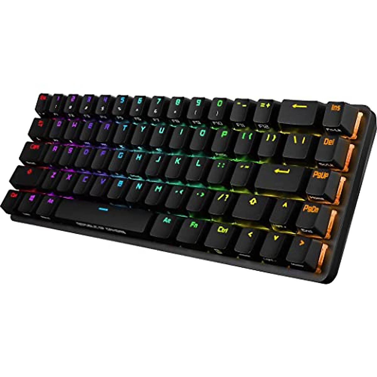 ASUS ROG Falchion NX 65% Wireless RGB Gaming Mechanical Keyboard | ROG NX Blue Clicky Switches, PBT Doubleshot Keycaps, Wired / 2.4G Hz, Touch Panel, Keyboard Cover Case, Macro Support