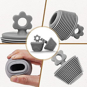 BOHAIPAN Bathtub Stopper, 2pcs Universal Tub Stopper, Silicone Bathtub Stoppers Bathtub Drain Plug, Suitable for Kitchen Bathroom Bathtub Sink Drain (Patented Products)