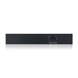 ZYXEL 24-Port Gigabit Ethernet Smart Switch (GS1900-24E) - Managed, Small Form Factor, Limited Lifetime Protection