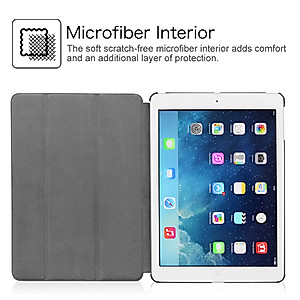 Fintie Slimshell Case for iPad Air 9.7" - Lightweight Stand Smart Protective Cover with Auto Sleep/Wake Feature for iPad Air 2013 Model, Black