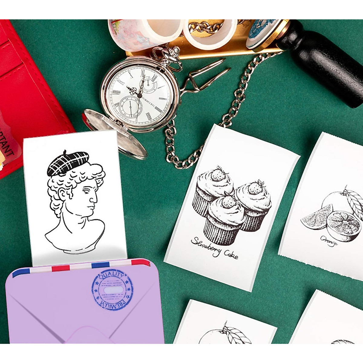 Phomemo M02s Mini Bluetooth Thermal Pocket Printer (Purple) with 3 Rolls Adhesive White/Gold/Silver Glitter Sticker Paper, Compatible with iOS + Android for Plan Journal, Study Notes, DIY, Work, Gift