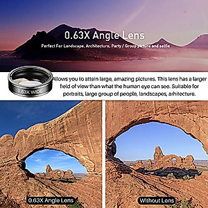 SHUTTERMOON iPhone Camera Lens Kit iPhone Smartphones/Pixel/Samsung/Android Phones Camera. 2xTele Lens ZoomLens+Fisheye Lens+0.36XSuper Wide Angle Lens & 20X Macro Lens CPL.Blue &Red Filter Filter