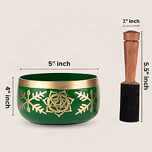 SINGING BOWL (GREEN, 5 IN)