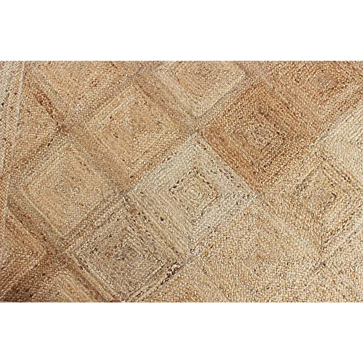 CASAVANI Living Room Jute Rug Indian Handmade Jute Rug Outdoor Doormats Woven Rug Kitchen Natural Jute Rugs for Farmhouse Bathroom Bedroom Doormat