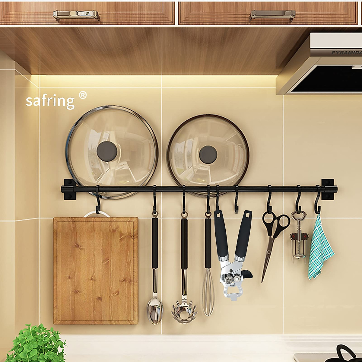 Safring Can Opener Manual, Handheld Strong Heavy Duty Stainless Steel Can Opener, Comfortable Handle, Sharp Blade Smooth Edge, Can Openers with Multifunctional Bottle Opener