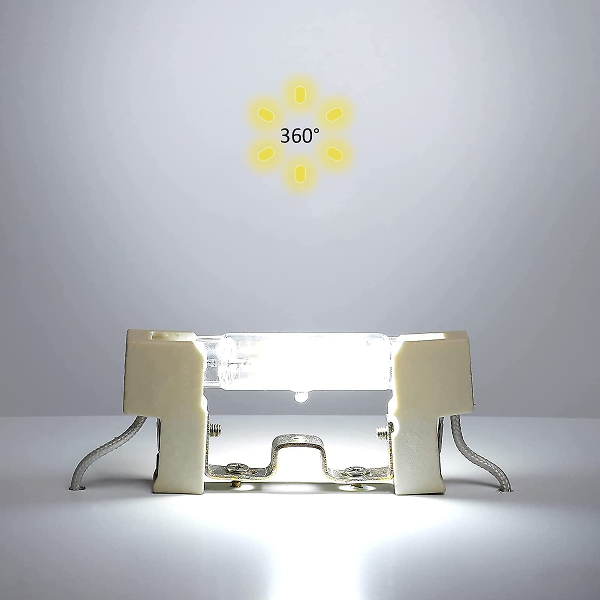 78mm 10W R7S LED COB Light Bulb 100W Equivalent T3 J78 J-Type Linear Bulb 120V R7S Base Dimmable 78mm Double Ended Flood Light Bulbs 360°Beam Angle Landscape Lights 6000K (Cool White, 4 Pack)