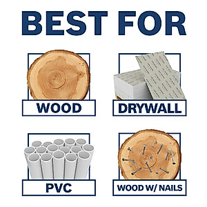 BOSCH T101BF 5-Piece 4 In. 10 TPI Variable Pitch Clean for Hardwood T-Shank Jig Saw Blades , Silver