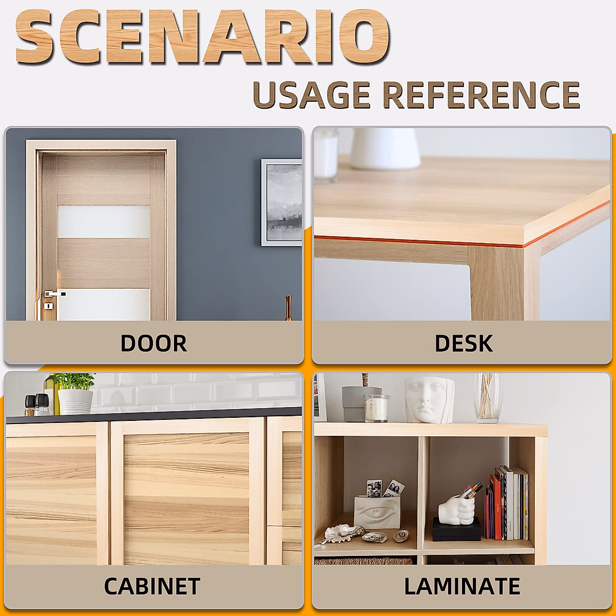 GSCIT Club Birch Edge Banding, 3/4 inch x 25ft roll of Veneer Wood Edge Banding Pre-glued Flexible, Real Wood Tape for Cabinet Repair & Furniture Restoration