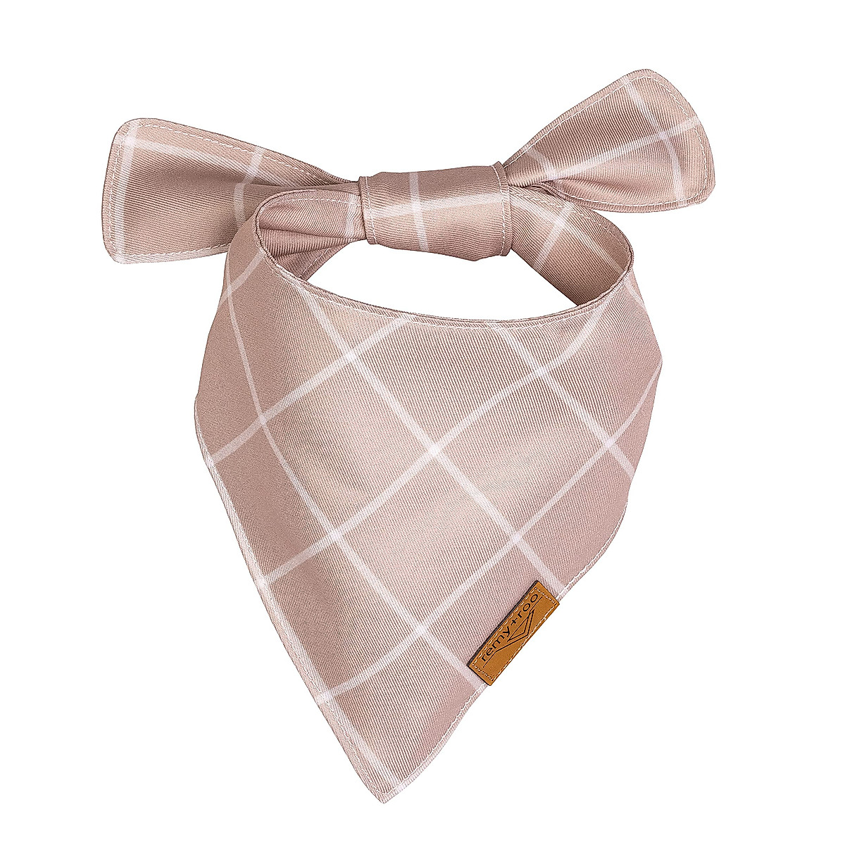 Remy+Roo Fall Dog Bandanas 4 Pack - Amber Set, Premium Durable Polyester Fabric, Patented Curved Design, Adjustable Fit for Small, Large, and XL Dogs, Trendy Patterns, Dog Fall Bandanas (Small)