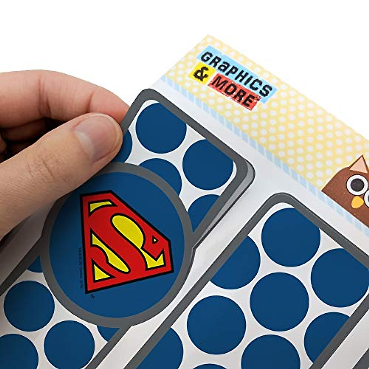 Superman Classic S Shield Logo Set of 3 Glossy Laminated Bookmarks