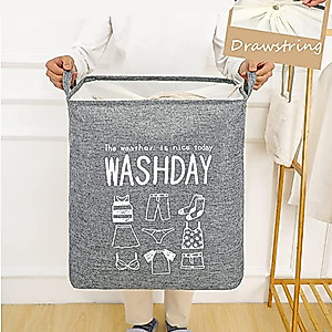 Futchoy Clothes Organizers Storage Bag,With Reinforced Handle,Under Bed Storage Bags,Sweater Clothes Storage Containers,Gray