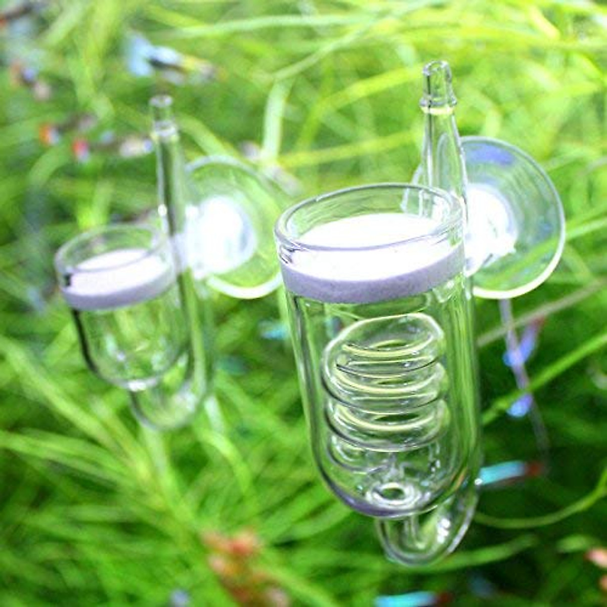 Yagote CO2 Diffuser, 3 Spiro Glass CO2 Diffuser, Glass Reactor for Aquarium Plants, Suitable for Tanks 15-50 Gal/60Liter - 200Liter (CO2 Diffuser-Spiral)