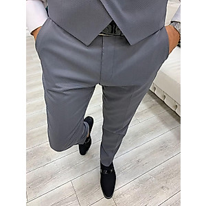 HUUTOE Red Suit Men Red Tuxedo for Men Wedding Mens Tuxedo Suit Set Tuxedo Suits for Men Tuxedo Size M