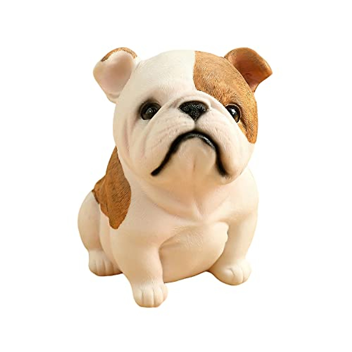 ZUOLUO Bulldog Sculpture Decor,Bulldog Garden Statue Outdoor Figurine Realistic Lifelike Resin English British Bulldog Crafts Collectibles Dog Lover Gift Patio Lawn Courtyard Ornament Home Decoration…