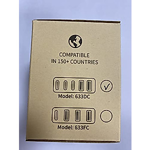 Universal Travel Adapter with USB C PD 30W Fast Charging, BOKHOM International Travel Adapter with 3 USB C and 2 USB-A, Dual 10A Fuses Travel Adapter Worldwide Travel Charger for EU UK US AU