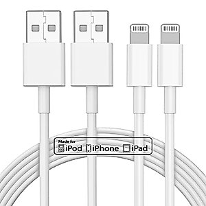 2pack 10ft iPhone Charger, [Apple MFi Certified] Long iPhone Charger Cord 10 ft, Apple Lightning to USB Cable, 10 Foot Fast Charging Cords for iPhone Charger 14/13/12/11/13 Pro/13 Max/X/XS/XR/XS