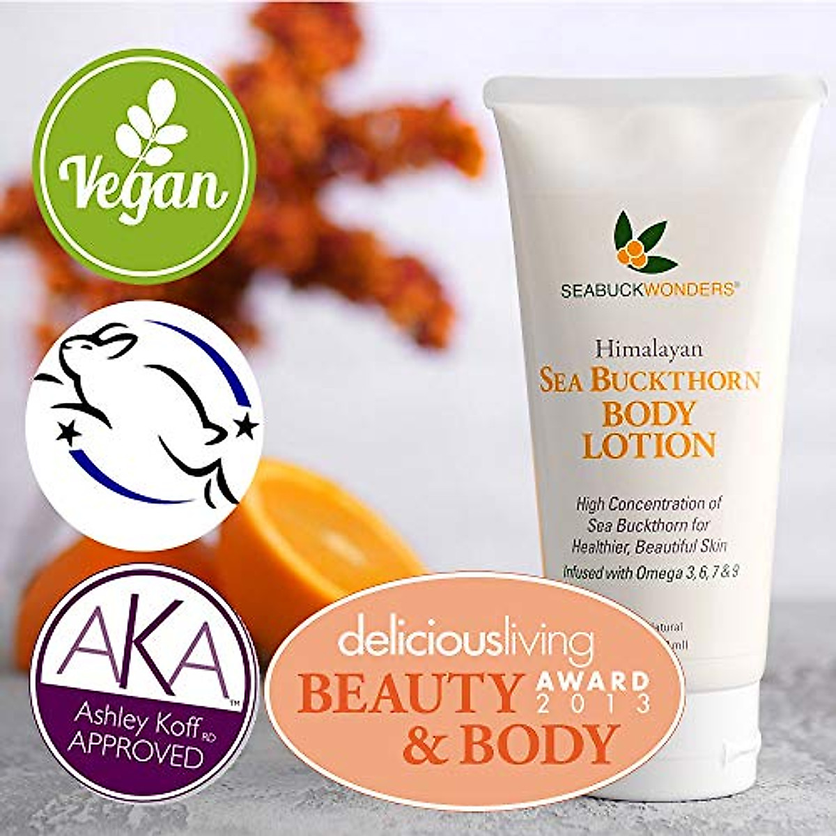 SeabuckWonders Organic Sea Buckthorn Body Lotion, 6 FL OZ