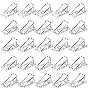 JSP Manufacturing V2-Mini Roof Guard Snow Guard Prevent Sliding Ice Snow Stop Buildup Plastic Multipack-Multicolor (100, Clear)