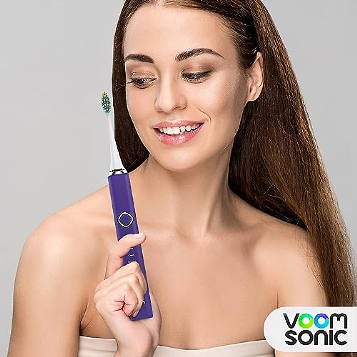 Voom Sonic Pro 7 Electric Toothbrush for Adults, Sonicare Electric Toothbrush with 40000 VPM w/ 5 Deep Clean Modes, Rechargeable Toothbrushes Fast Charge 4 Hours Last 8-Weeks