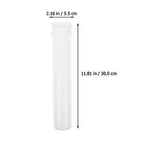 FRCOLOR Ice Cube Stick Mold Plastic Column Mold Freezer Tubes Bar Ice Storage Box Reusable Water Bottle Cooling Rod 30cm White